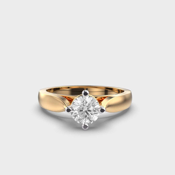 50 Cent Chic Solitaire Diamond Ring in India – Lab Grown Designs India